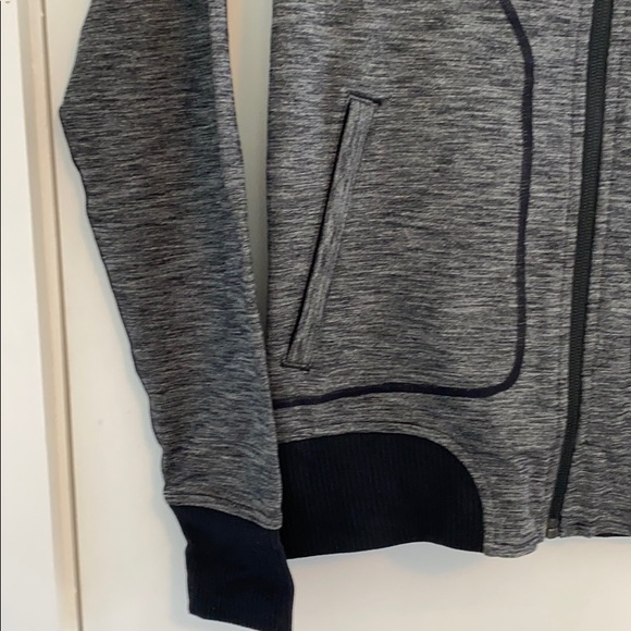 Athleta | Jackets & Coats | Athleta Bombastic Jacket In Black Heather ...